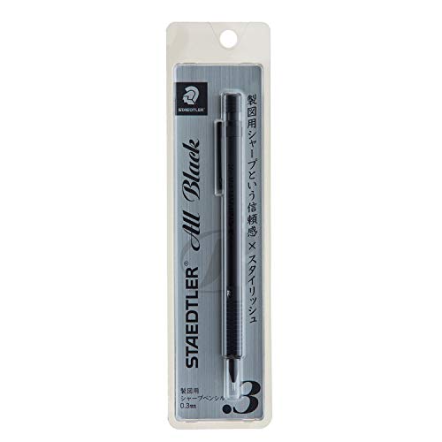 Staedtler 925 35-03B Mechanical Pencil, 0.3mm, Drafting Mechanical Pencil, All Black