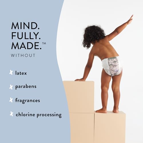 The Honest Company Clean Conscious Training Pants | Plant-Based, Sustainable Diapers | Rompin' & Stompin' + Diggin' It | Size 3T/4T (32-40 lbs), 69 Count