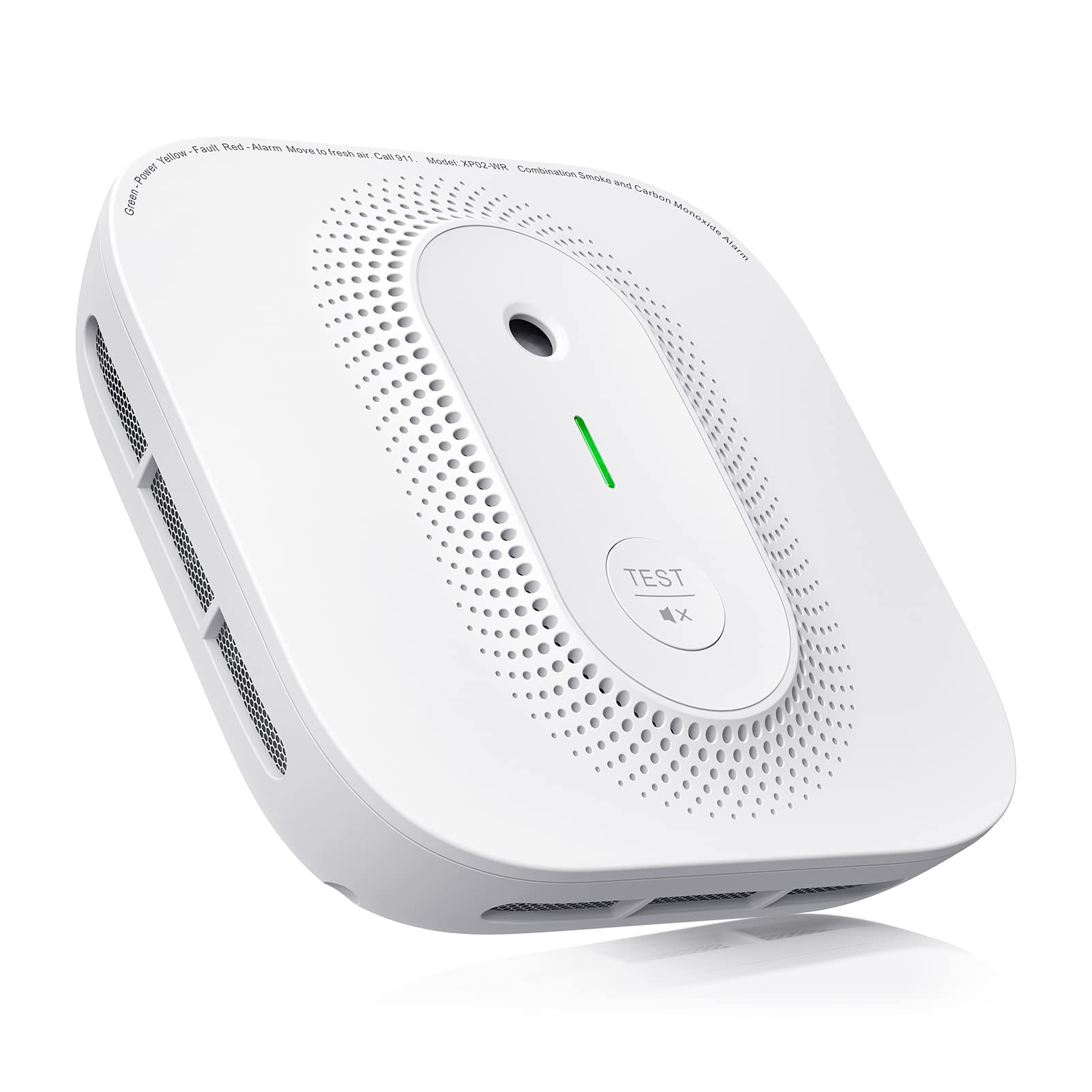 X-Sense Battery Powered Combination Smoke and Carbon Monoxide Detector with Voice Location, Wireless Interconnected Smoke Detector Carbon Monoxide Detector Combo, Model XP02-WR, 6-Pack