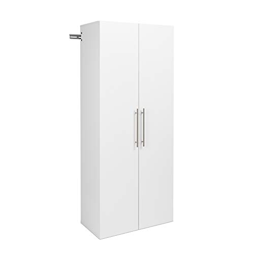 Prepac HangUps Shoe Storage Cabinet, 16"D x 30"W x 72"H, White