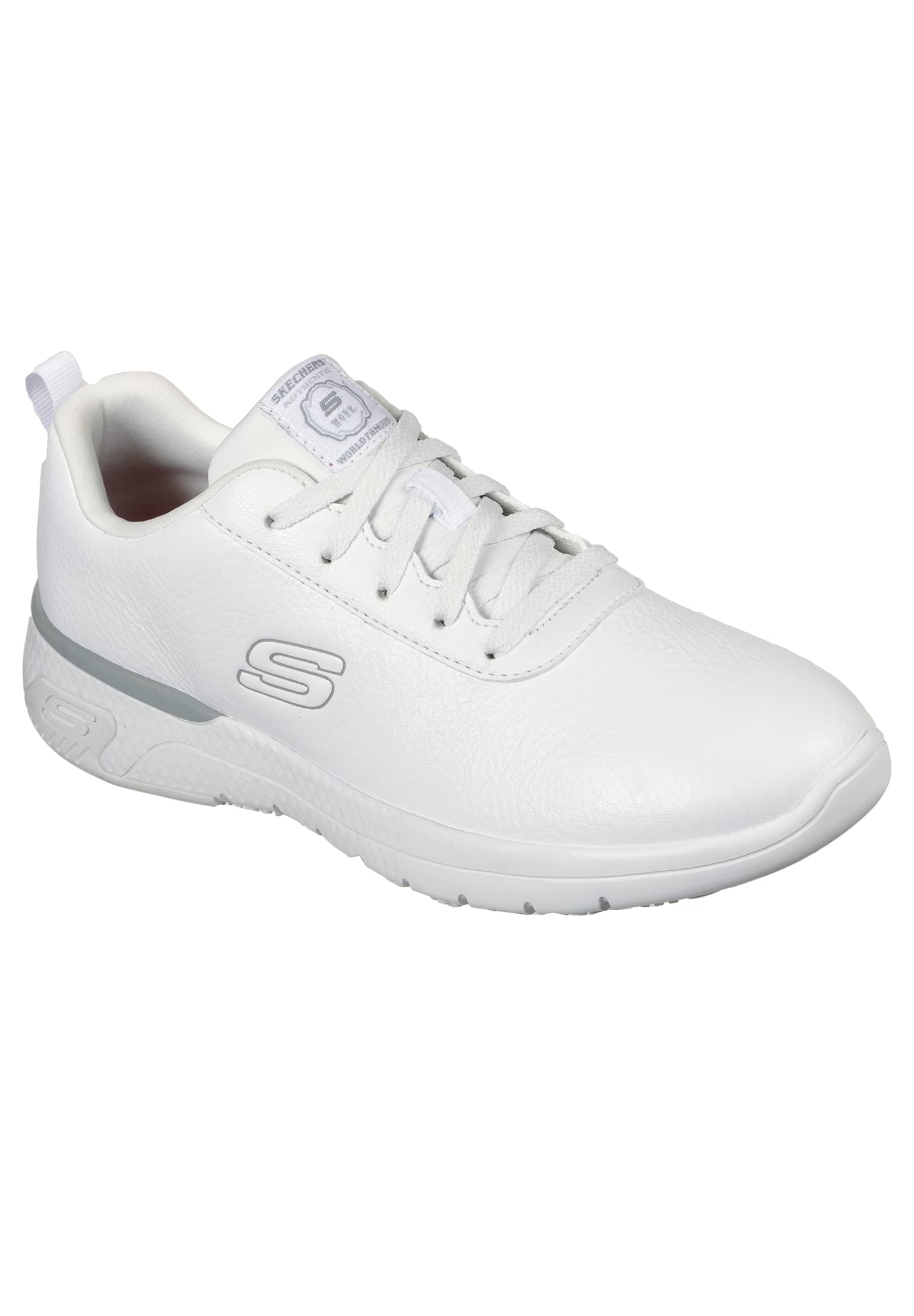 Skechers Women's Sneaker Health Care Professional Shoe, White, 8