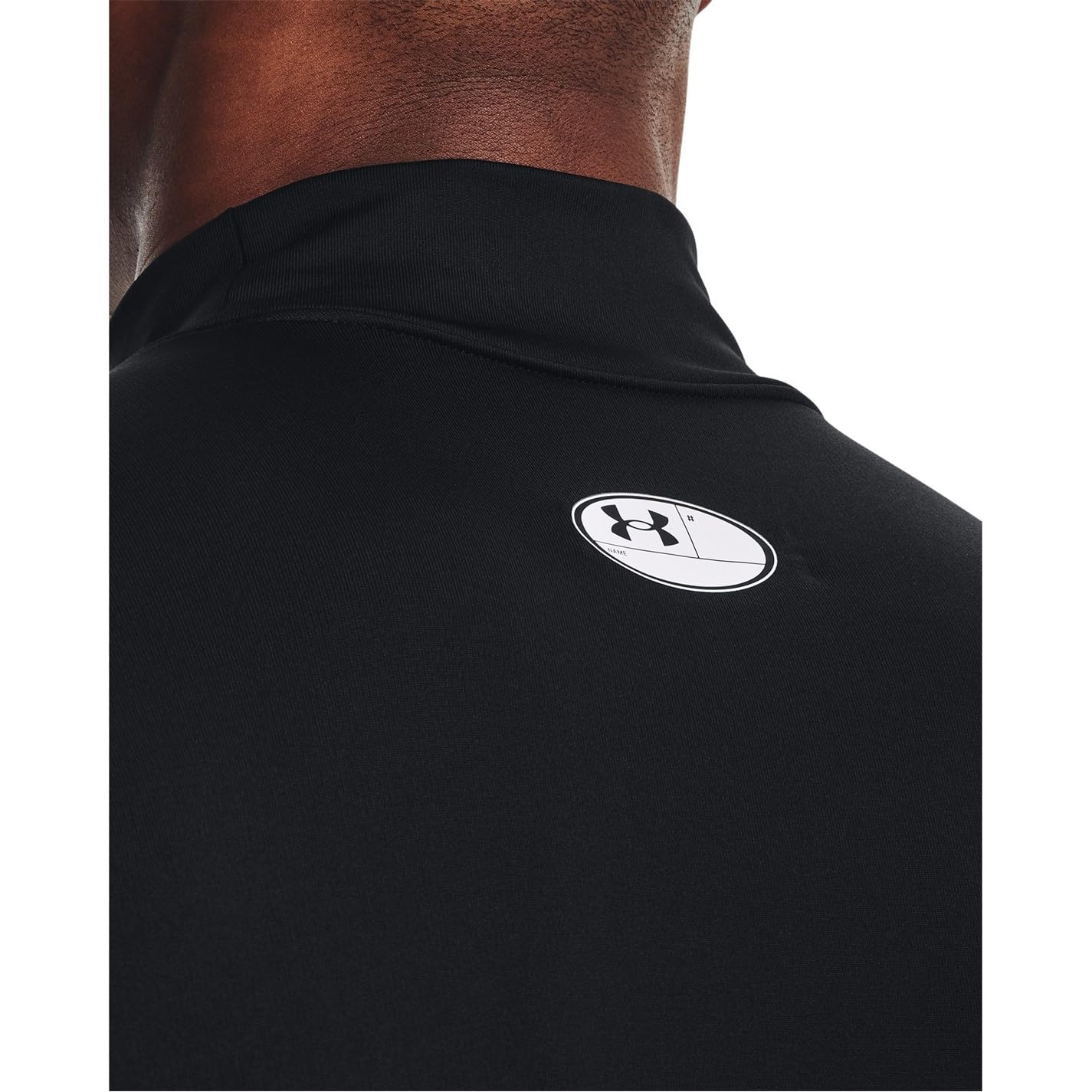 Under Armour Men's ColdGear Armour Compression Mock, Black (001)/White, Medium