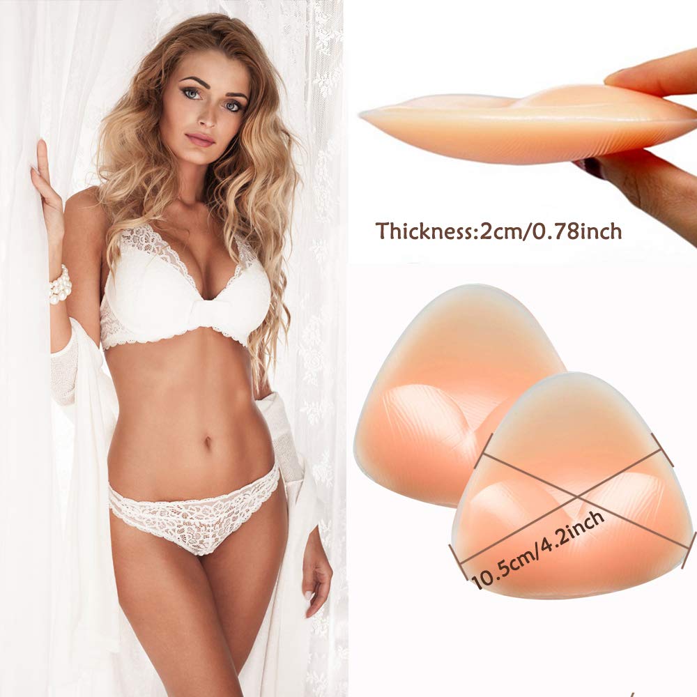 Silicone Breast Inserts, Gel Push Up Bra Inserts Waterproof Enhancers for Swimsuits & Bikini
