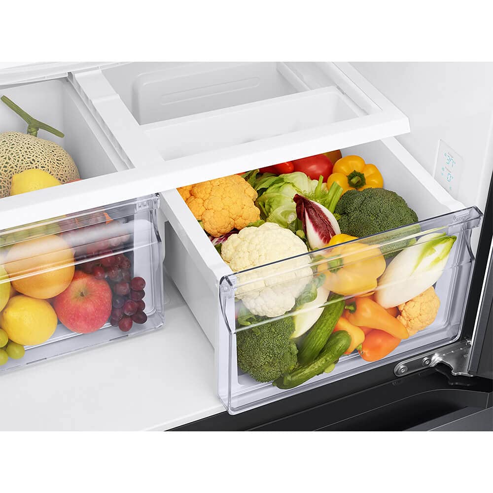 SAMSUNG RF18A5101SG 18 Cu. Ft. Smart Counter Depth French Door Refrigerator - Black Stainless