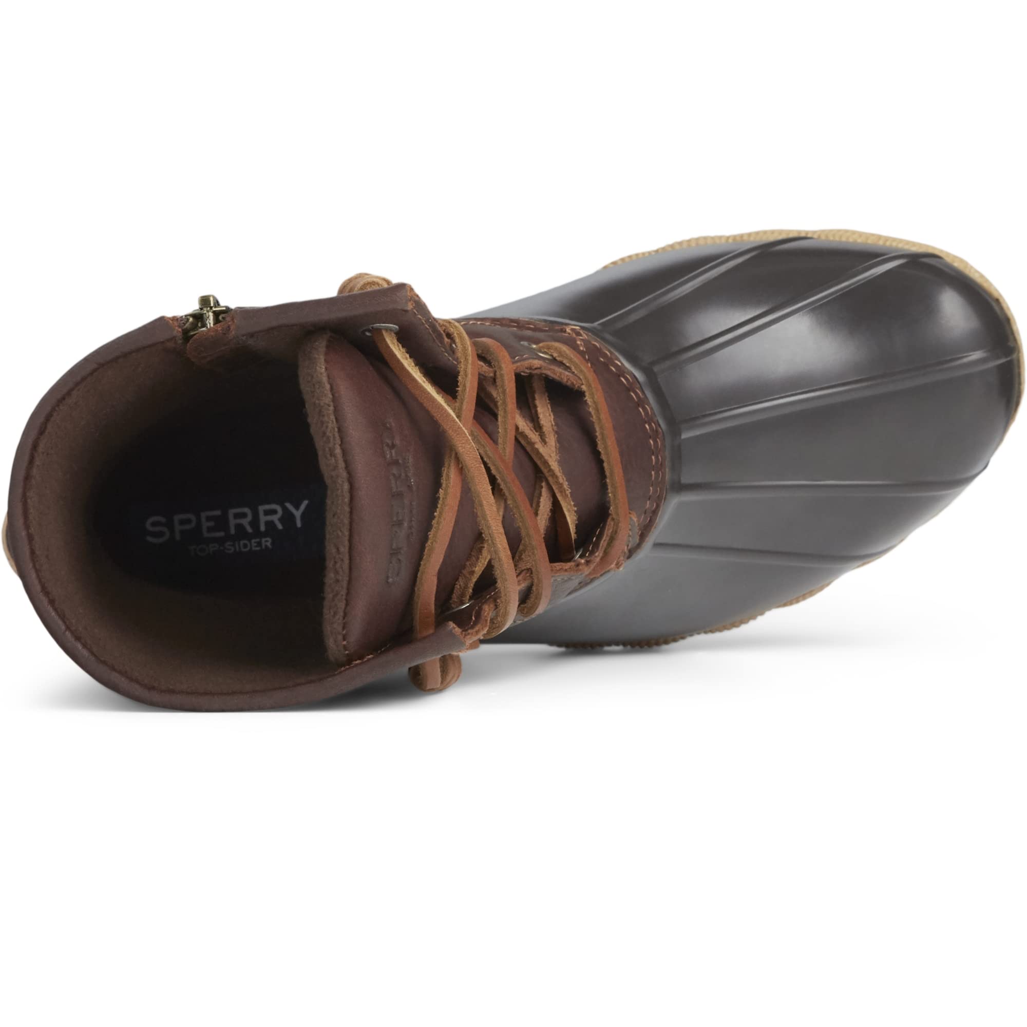 Sperry Women's Saltwater Boots, Tan/Dk Brown, 7