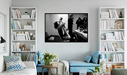 Wall Decor Jimmy Page Poster 16 x 24 Inches | Ready To Frame For Office, Living Room, Dorm, Kids Room, Bedroom, Studio | Full Sized Black And White Print