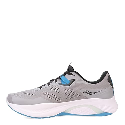 Saucony Men's Guide 15 Running Shoe, Alloy/Topaz, 8.5