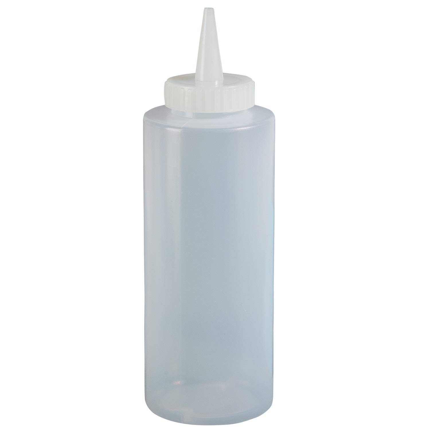Update International SBC-24W 24 Oz. Clear Squeeze Bottle, Ldpe Plastic (Pack of 6)