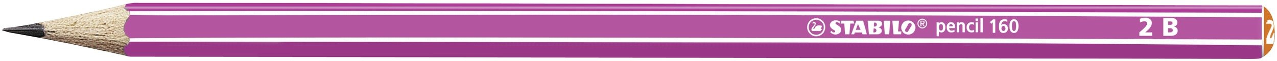 STABILO 160 2B Graphite Pencil - Assorted Colours (Pack of 4)