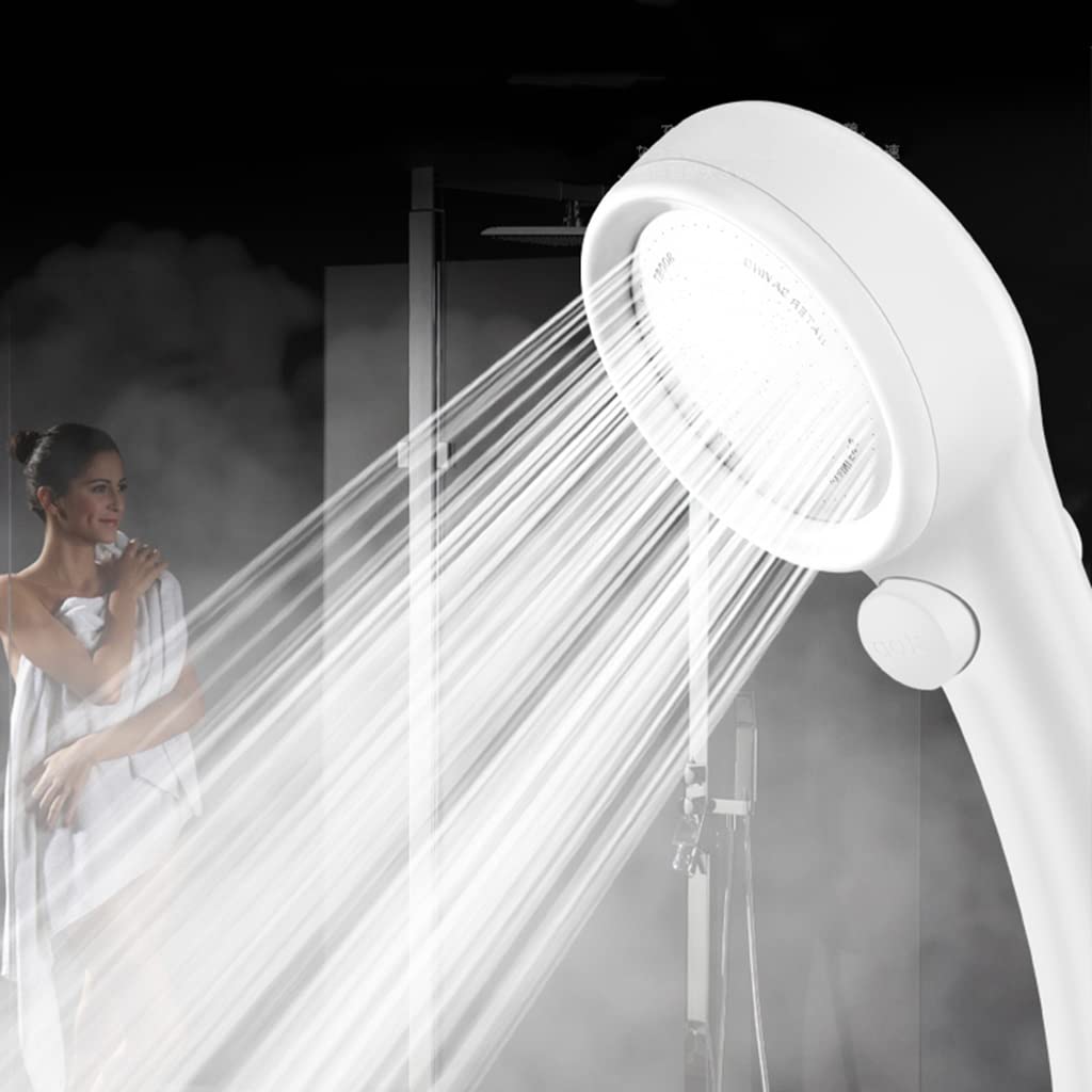 Pressurized shower head with 230 water outlets, Bathroom Shower Kit for home use with Swivel head, Spa Showerheads, One-click water stop