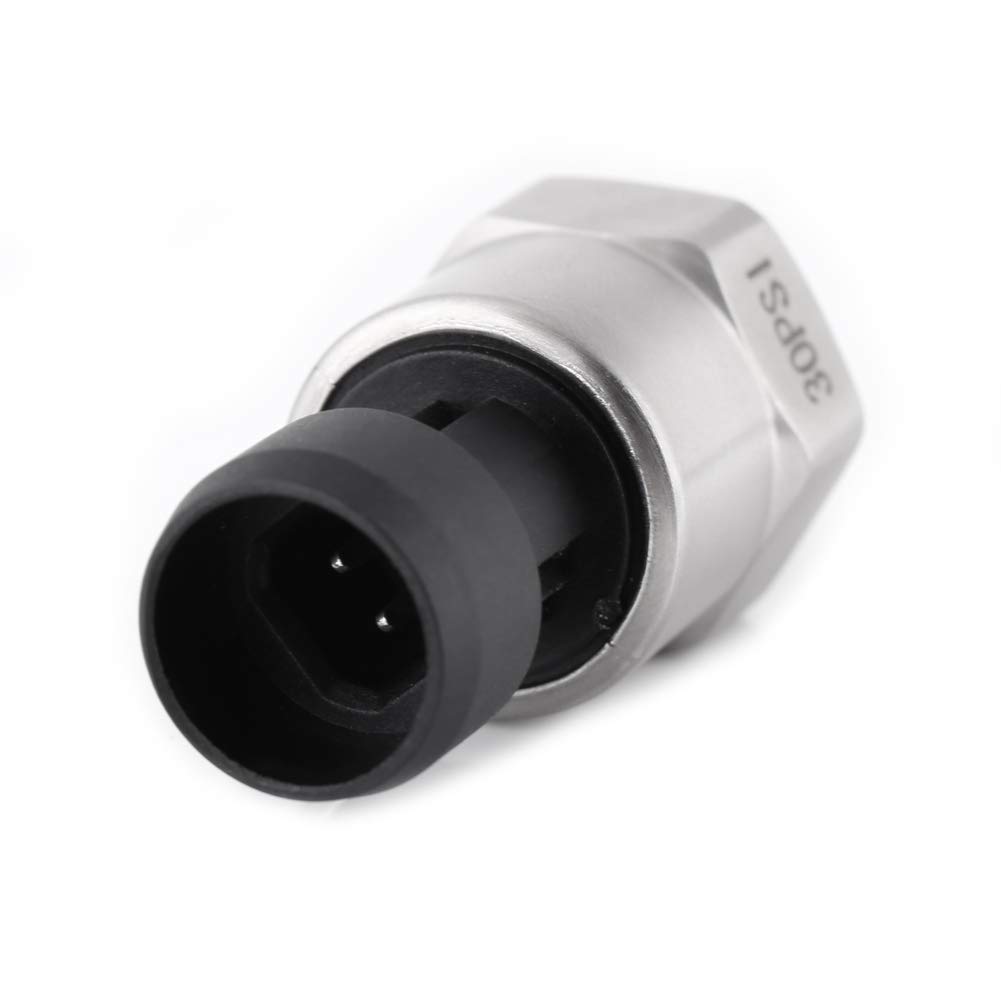 Pressure Transducer Sender Sensor, 30 100 150 200 300 500 psi 1/8NPT Thread Stainless Steel Compatible with Oil Fuel Air Water (100 psi)