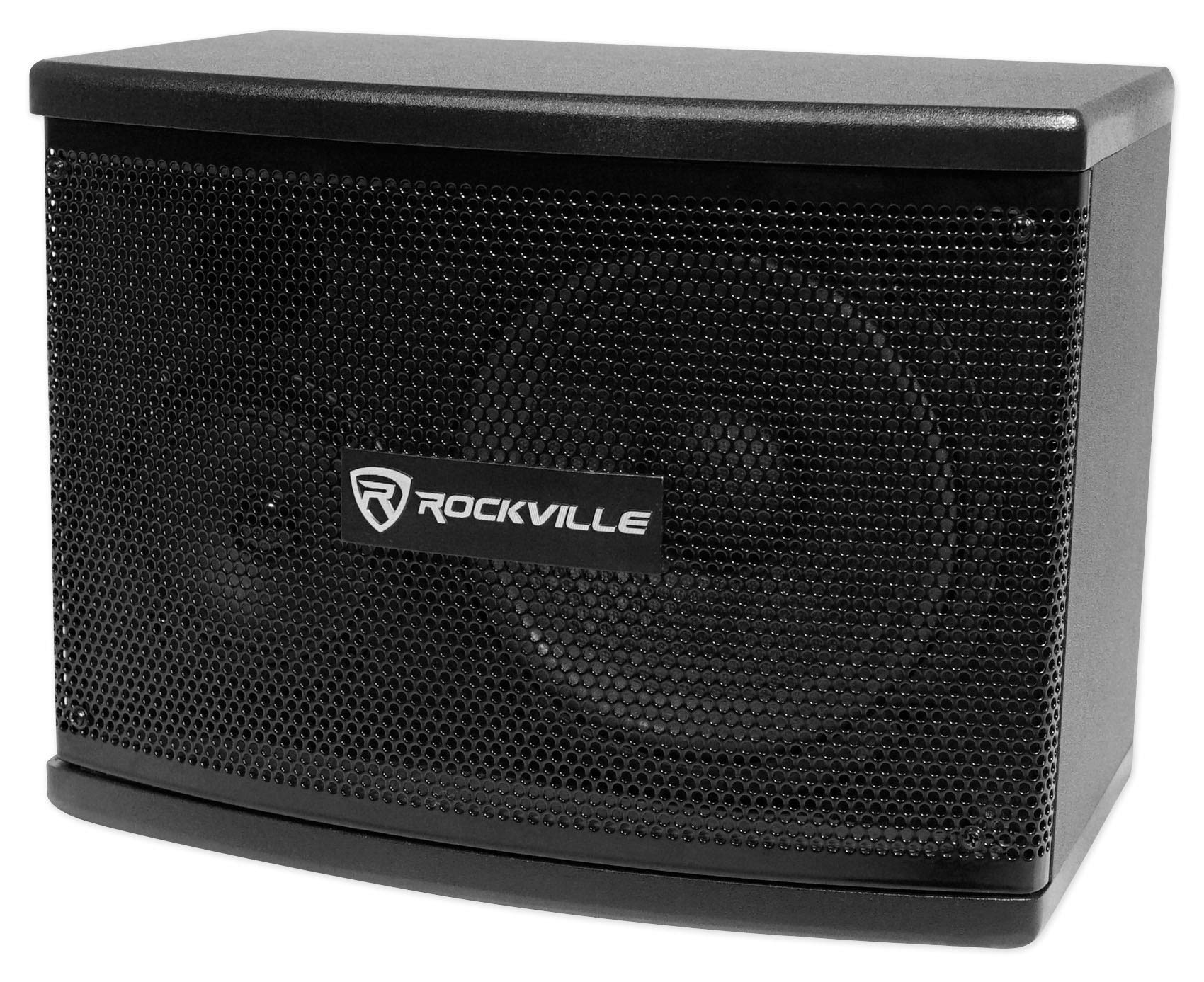 Rockville Pair KPS65 2-Way 400 Watt Karaoke Speakers+Wall Brackets/MDF, Black, 6.5"