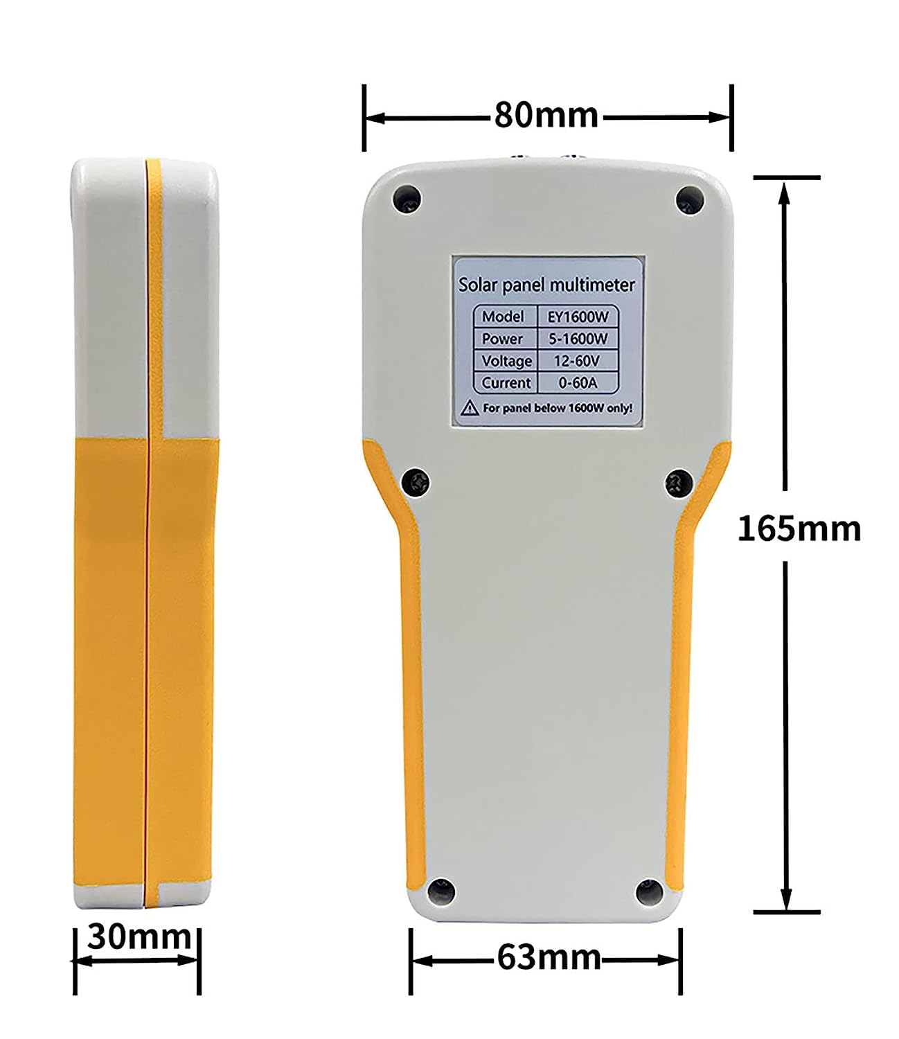 Upgrade 1600W Solar Panel Tester MPPT Photovoltaic Panel Multimeter Upgraded EY-1600W with Ultra Clear LCD Display, Smart MPPT Tools for Testing Solar PV Panel Data and Troubleshooting (EY-1600W)…