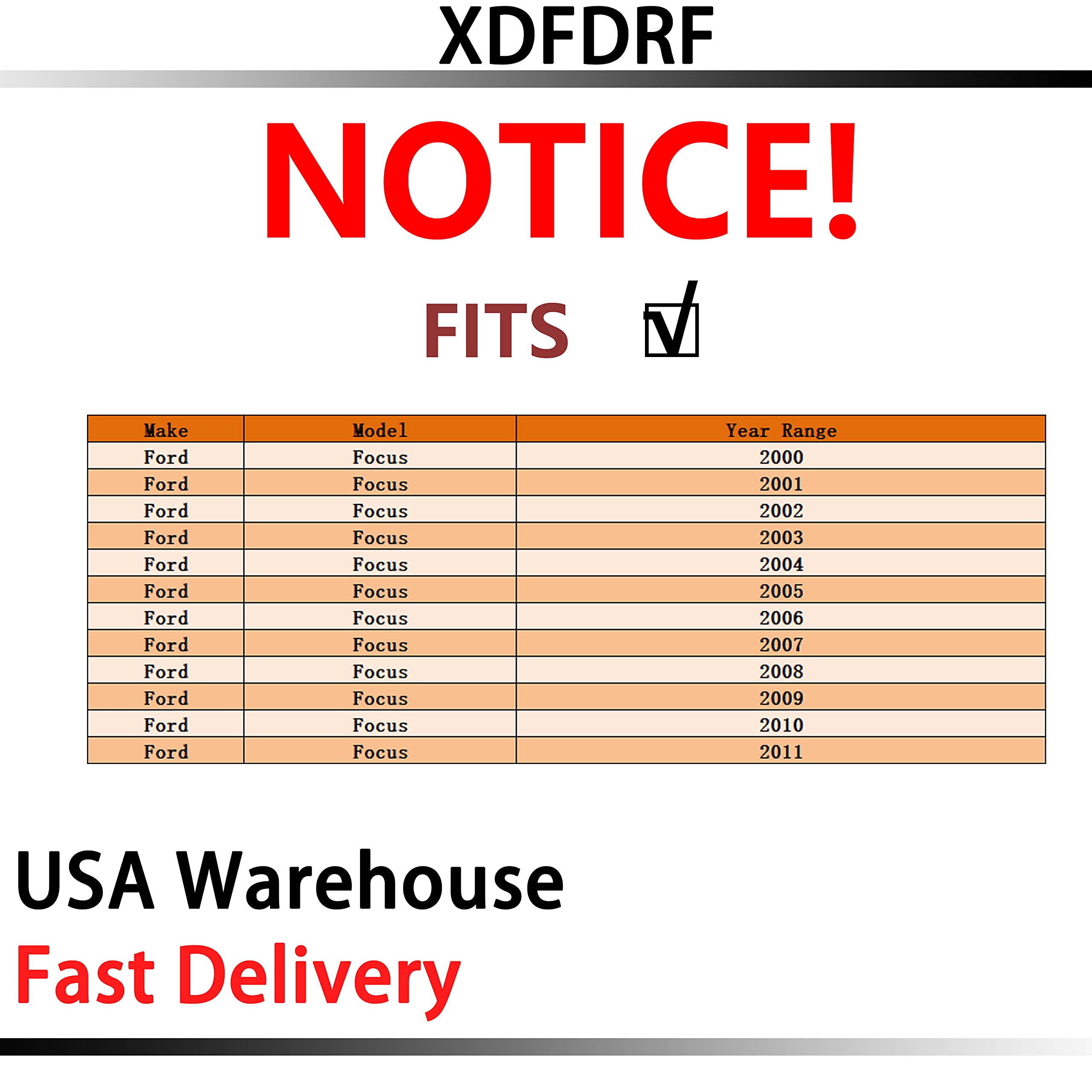 XDFDRF 2 Pcs Front Stabilizer Sway Bar Link Kit Fits Focus 2000-2010 K80066