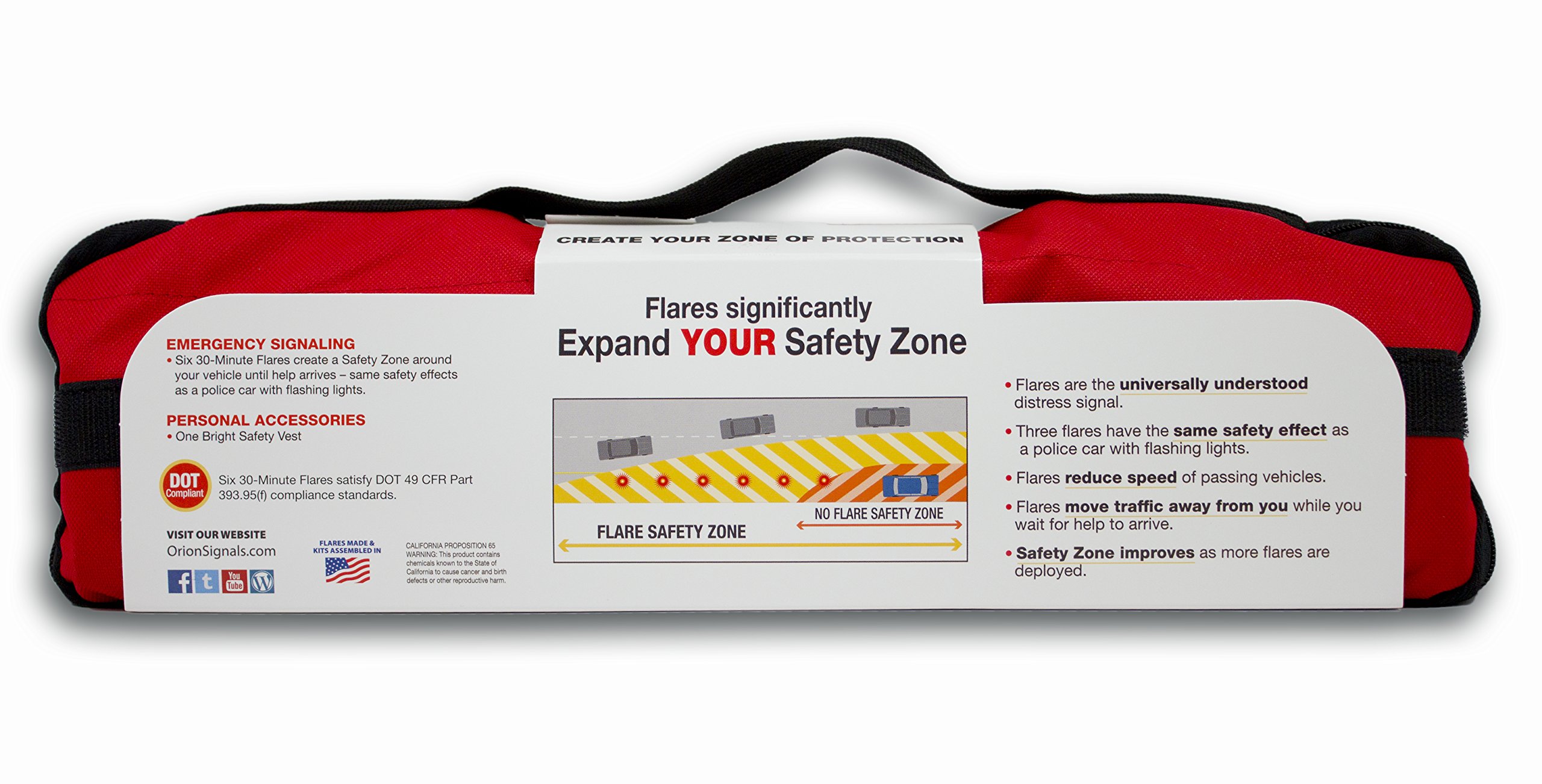 The Original Highway Flare Kit (6-Pack Emergency Flare Kit)