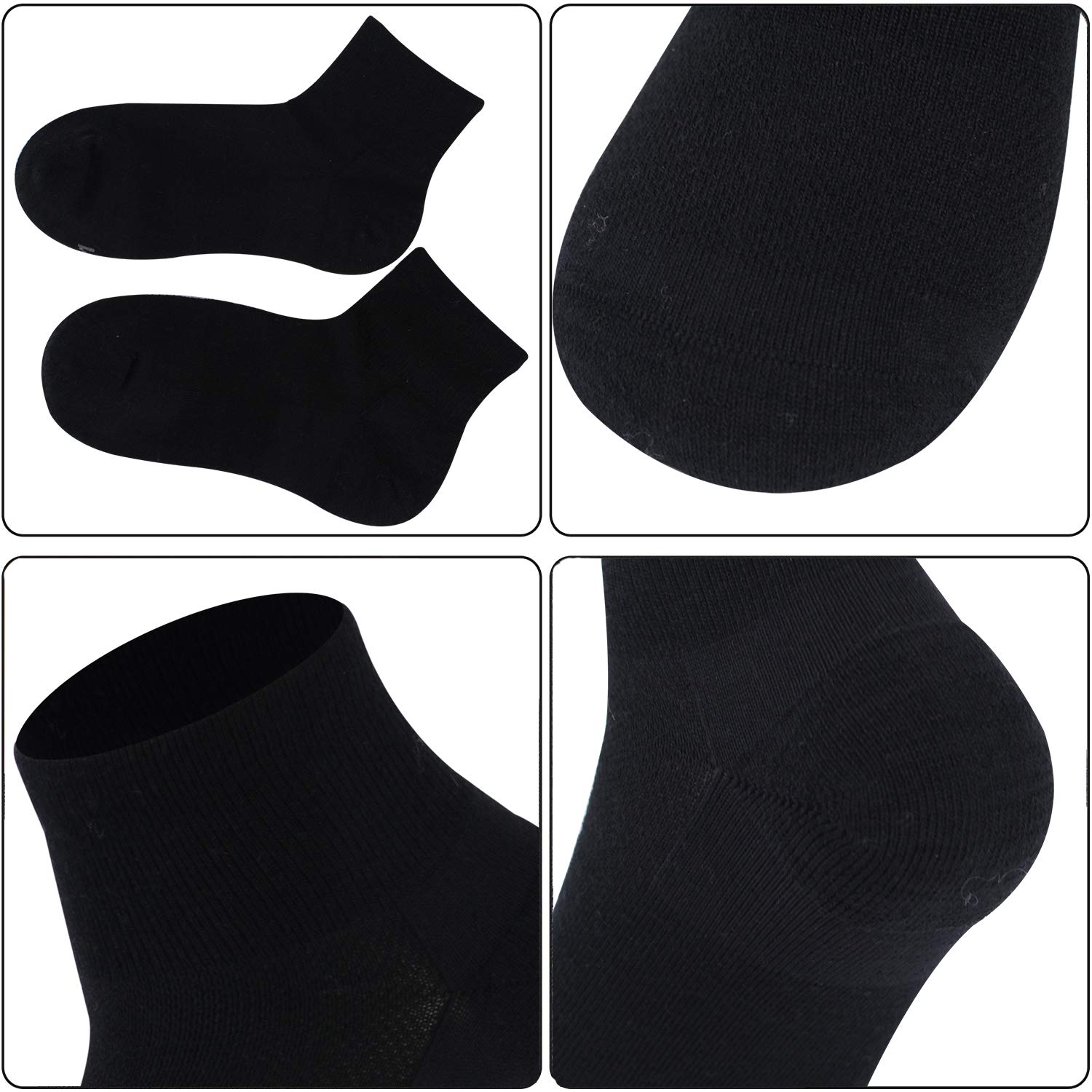 RTZAT Hiking Socks for Men, Thermal Thick Warm Socks for Men 50% Merino Wool Outdoor Work Boot Crew Hiking Wool Socks 2 Pairs Large, 1 Black, 1 Navy Blue