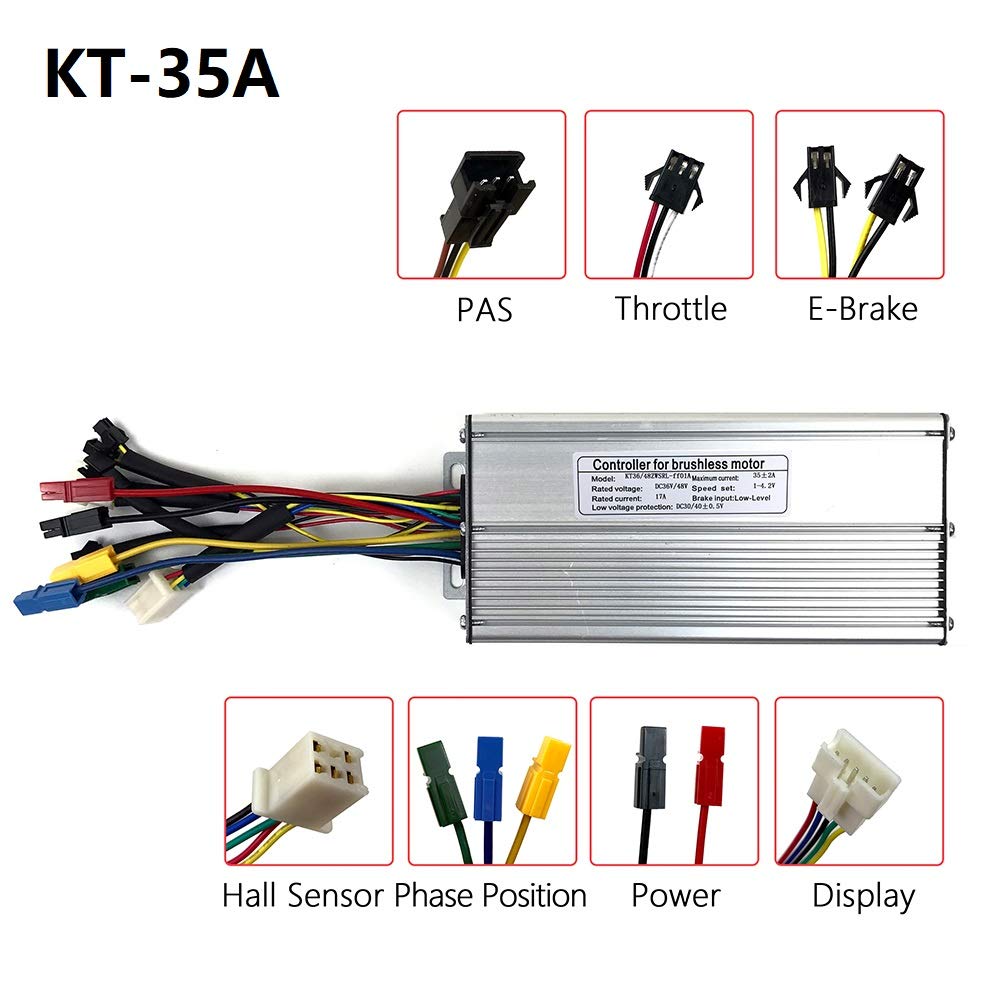 RICETOO 48V 1500W 20"/24"/26"/27.5"/28"/700C Front Wheel Electric Bicycle Conversion Motor Kit with Brushless Gear Hub Motor with KT-LCD3 Display. (48V 700C)