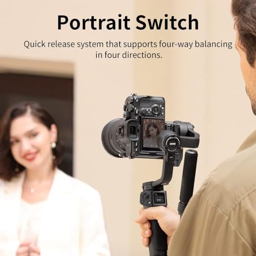 Zhiyun Weebill 3S Gimbal Stabilizer for DSLR and Mirrorless Camera, Professional Video Stabilizer for Sony Canon Nikon Panasonic Fujifilm Built-in LED Fill Light Support PD Fast Charge