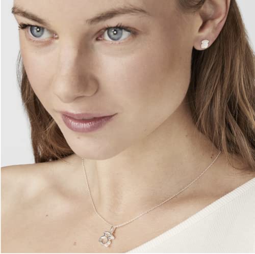 TOUS Sterling Silver Necklace for Women with Bear Motif, Size: 1.2 cm. Length: 45 cm. Galaxy Collection