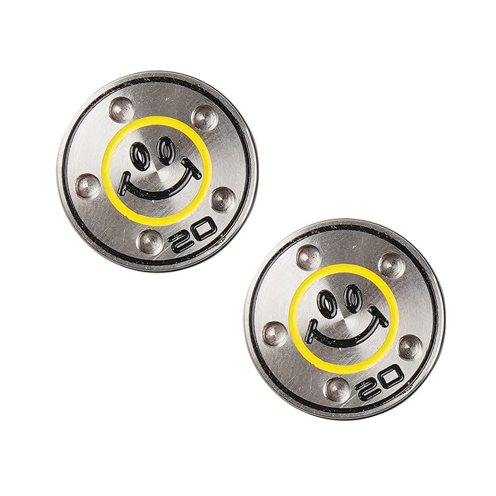 PLUSKER 2PCS Golf Custom Putter Weights with Smiley Face Pattern 20g Available for Select Newport Studio Design California GoLo Futura X Series Clubs Head