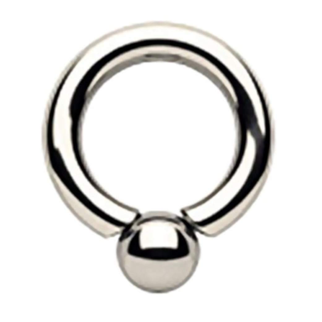 TheChainGang Surgical Steel Screwball Rings, Body Piercing Jewelry (1 Gauge (7mm) - 7/8")