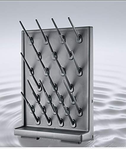 YTFLOT Drying Rack 27 Pegs Lab Supply Pegboard Bench-top/Wall-Mount Laboratory Glassware 27 Detachable PegsLab Drying Draining Rack Cleaning Equipment Black