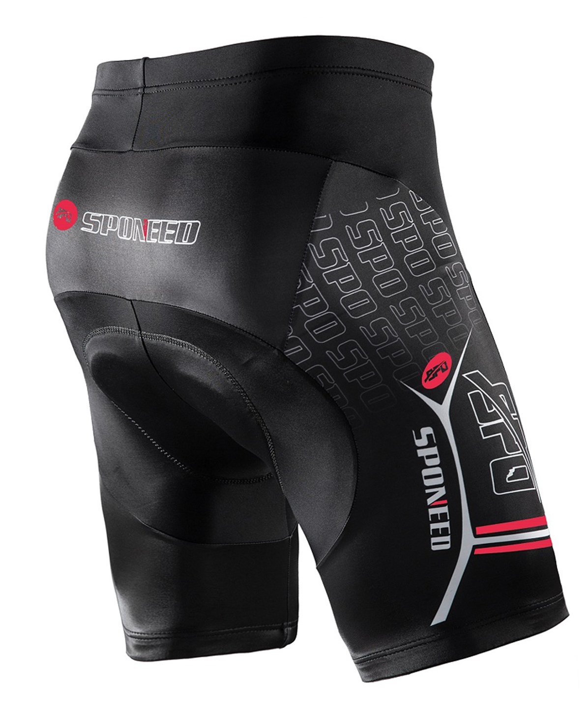 sponeed Men's Cycle Shorts Underwear Printed Quick Dry Bicycle Bike Padded Pant for Riding US XL Multi