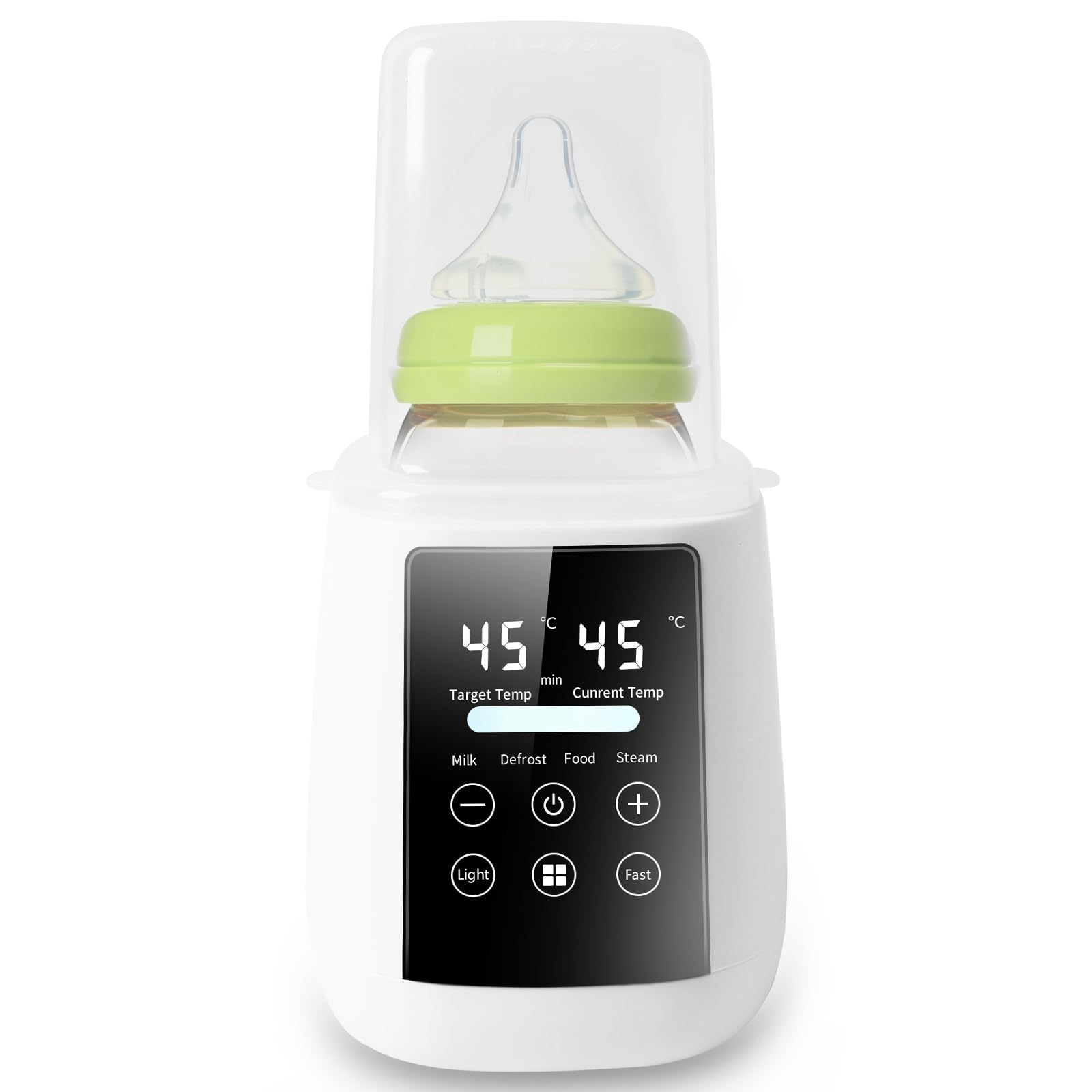 Zihanrm Bottle Warmer, 6-in-1 Fast Baby Milk Warmer with Timer for Breastmilk or Formula, Accurate Temperature Control and Automatic Shut-Off, Multifunctional Bottle Warmer for Breastmilk or Formula