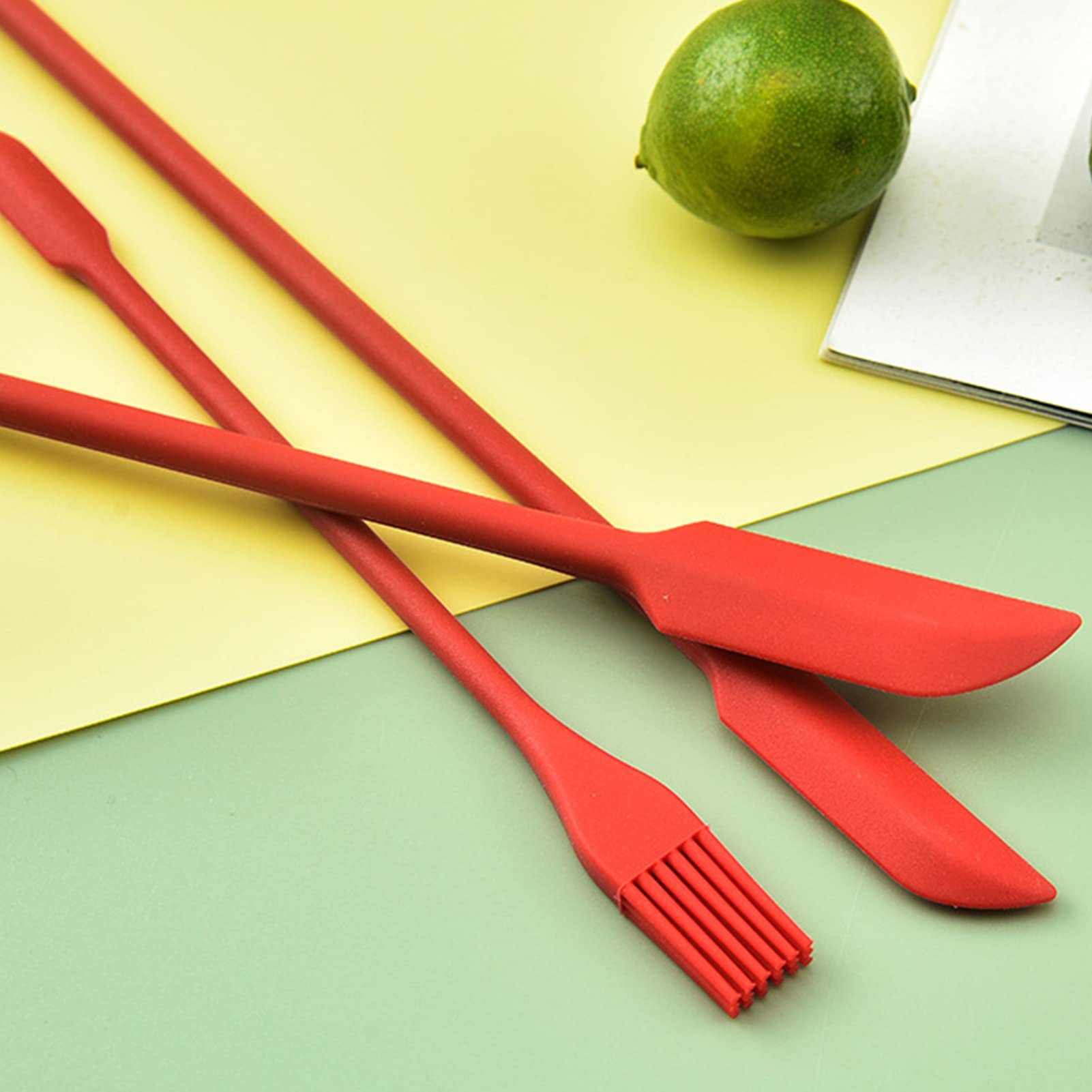Small Silicoe Spatula, 3pcs Durable Scraper Spatulas, Portable Food Grade Kit, Silicon Dishwasher Safe Utensils Set, Lightweight Cooking Utensils Tool, Heat Resistant Kitchen Spatula Kit