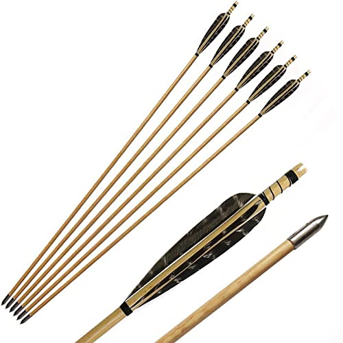 TOPARCHERY Traditional Archery 51" Longbow Hunting Cow Leather Recurve Horsebow Mongolian Bow 20-70LBS