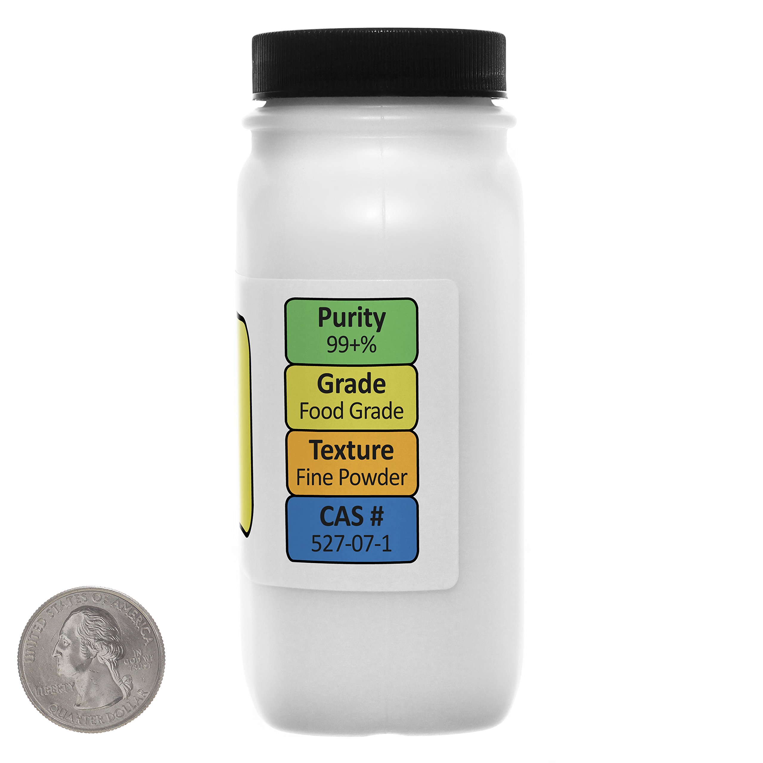 Sodium Gluconate [NaC6H11O7] 99+% USP Grade Powder 8 Oz in a Space-Saver Bottle