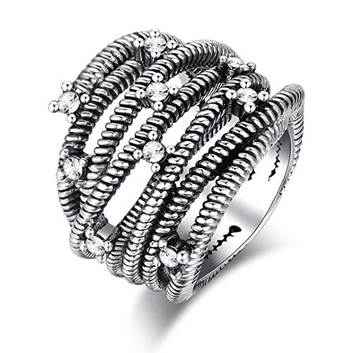 Twisted Cable Wire Ring Designer Inspired Fashion Brand Antique Snake-shaped Ring Women Jewelry Gift