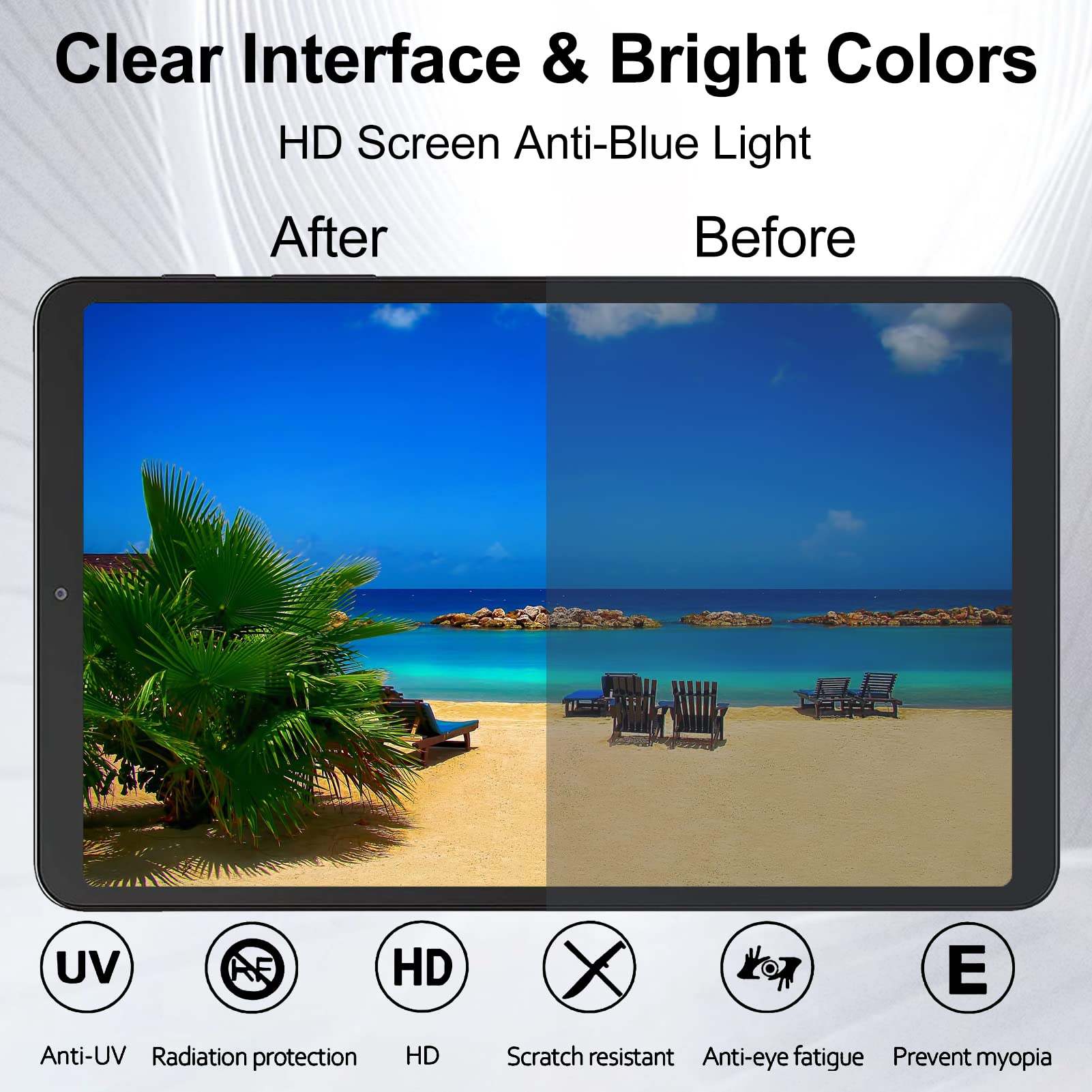XinWoTuo 2pcs Anti-Blue Light Screen Protector for Samsung Galaxy Tab S8 2022 (SM-X700/X706) Galaxy Tab S7 (SM-T870/T875/T878) 11 inch, Anti-Blue Light and Anti-Glare Screen Protector