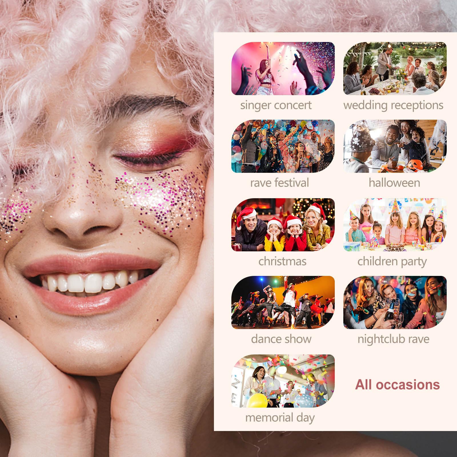SUMEITANG 40 Colors Pressed Chunky Glitter Eyeshadow Palette, Self Adhesive Glue Gel Glitter Highly Pigmented Colourful Shimmer Glitter Eye Shadow Pallet For Women Girls Long Lasting Sparkle Makeup