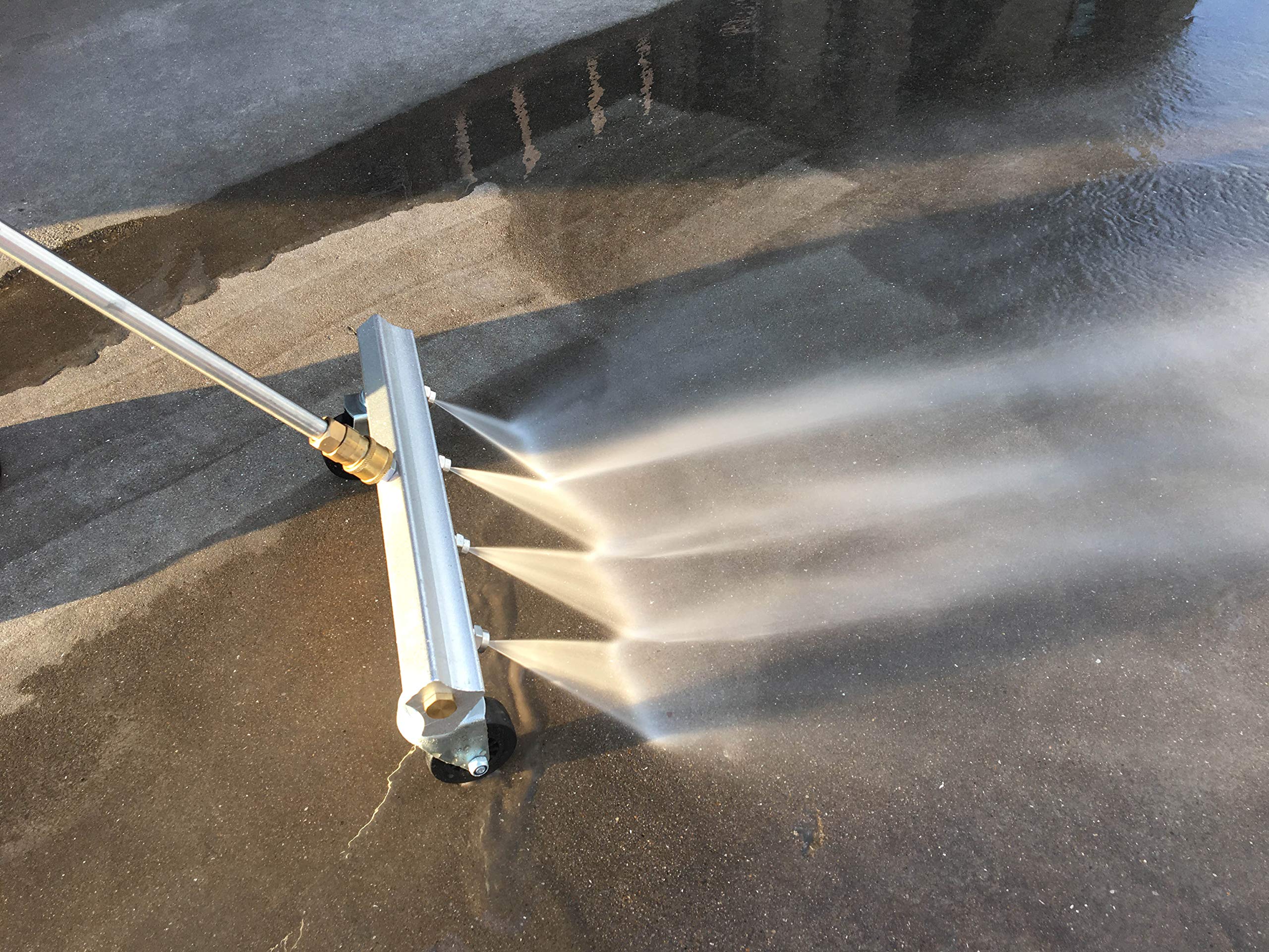 RIDGE WASHER Surface Cleaner Attachment for Pressure Washer, 13" Power Washer Water Broom for Sidewalk