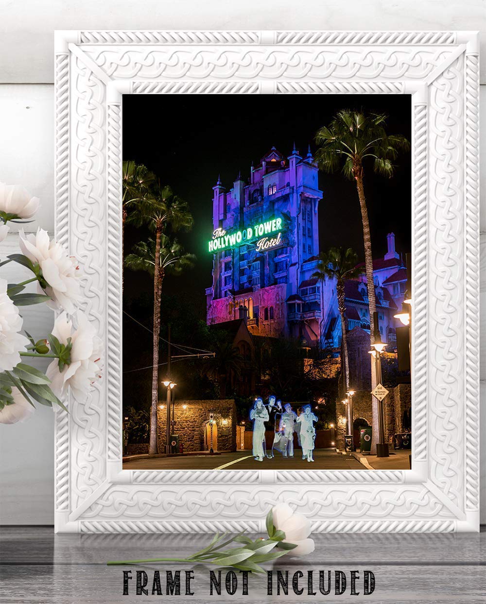 Tower of Terror with Ghosts - 11x14 Unframed A Print - Great Children's Room Decor and Gift for Disney Fans Under $15