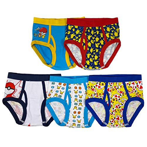 Pokemon boys Multipacks briefs underwear, Pokemon 5pk Brief, 6 US
