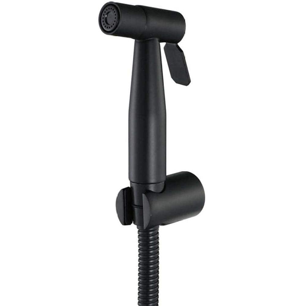 Spray Shower Head Bathroom Toilet Adapter Hose Kit - Black Toilet Spray Gun Set