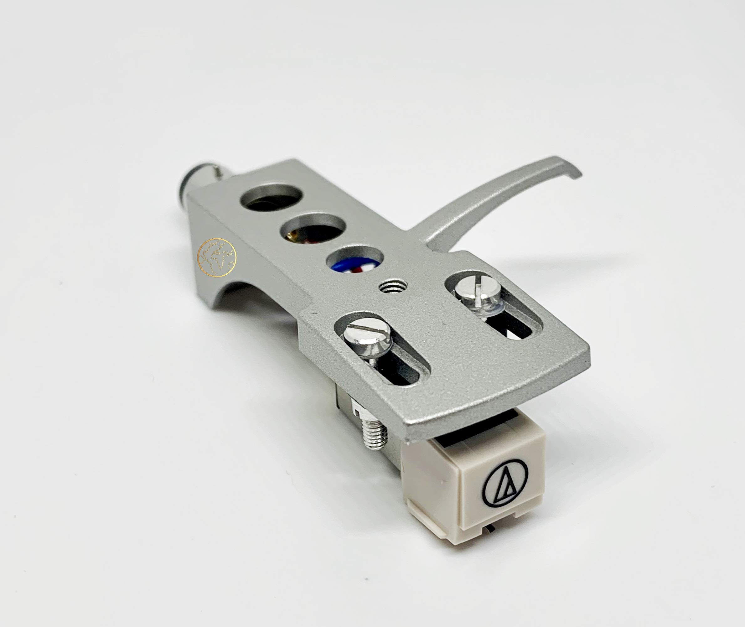 Silver Headshell, mount, AT3600 cartridge and Conical stylus, needle for Technics SL Q2, SL Q202, SL Q2K, SL Q3, SL Q303, SL Q33, SL Q33K, SL Q3K, SL H302