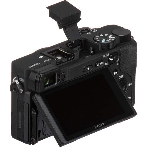 Sony Alpha a6400 Mirrorless Digital Camera (Body Only) with 650-1300mm Telephoto Zoom Lens + 2X 64GB Memory Card, Microphone, Portable Tripod, Gadget Bag & More