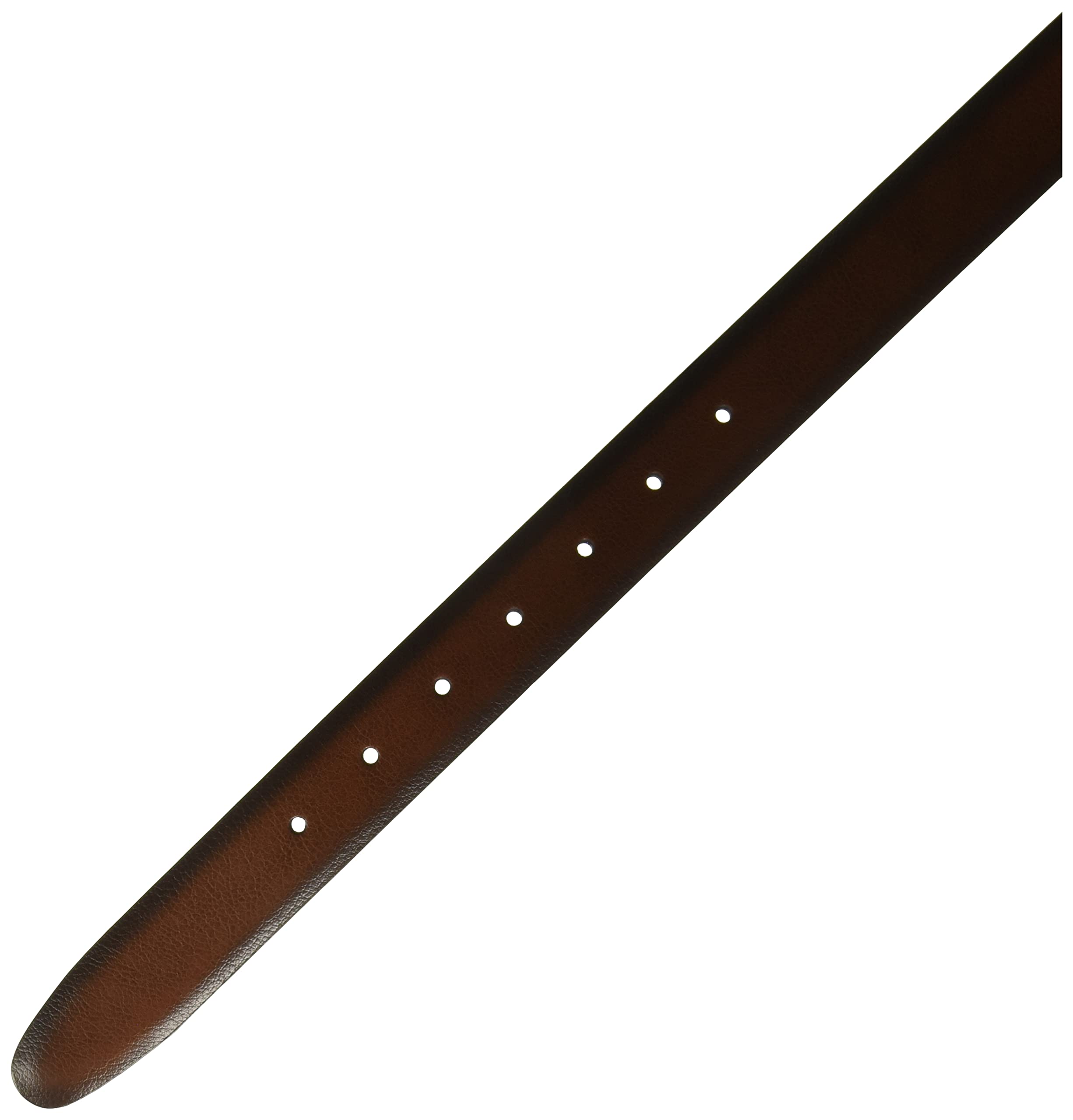Perry Ellis Portfolio Park Ave Men's Dress Belt, with Burnished Edges and Silver Prong Buckle, Textured Leather Belt , Park Avenue Brown, 36