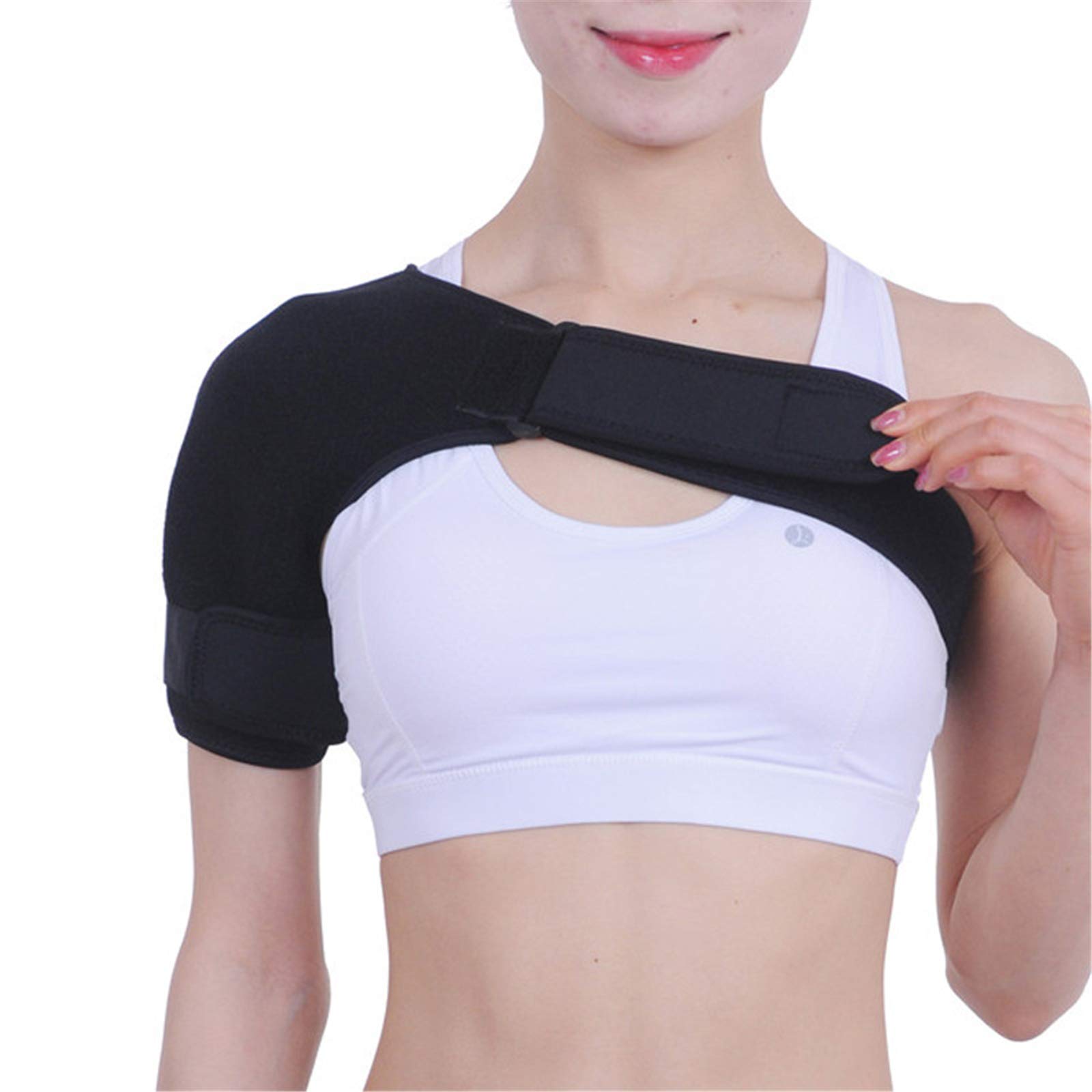 YUIJ Universal Shoulder Brace Support,Dislocated Shoulder Support and Stability Breathable Prevent Injuries Dislocated AC Joint Frozen Pain
