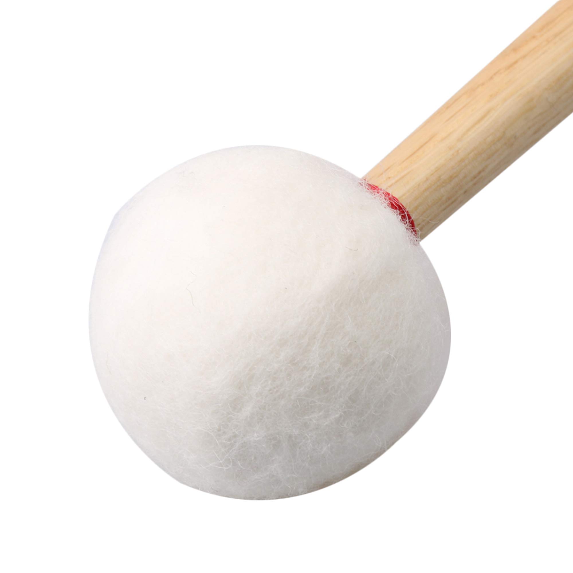 Xstyle 2Pcs Timpani Stick, 14Inch Timpani Mallet with 35mm Felt Head, Medium Hard Maple Handle Mallet