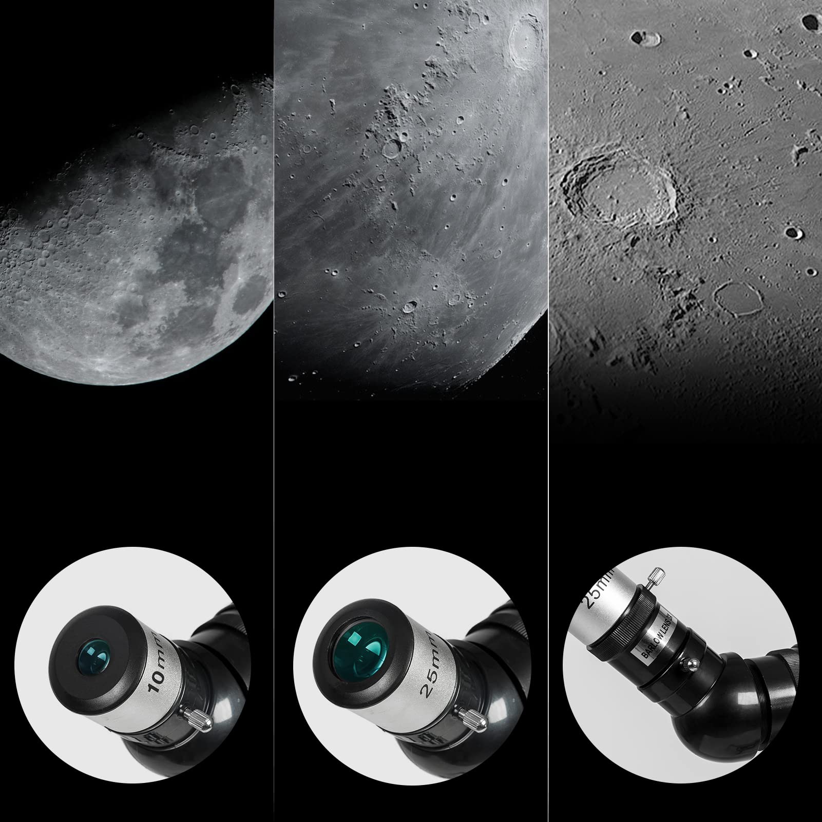 Telescope for Kids Adults Astronomy Beginners over 8 Years Old, 70mm Aperture Astronomical Refractor Telescopes with Phone Adapter & Wireless Remote, Astronomy Space for Christmas Birthday