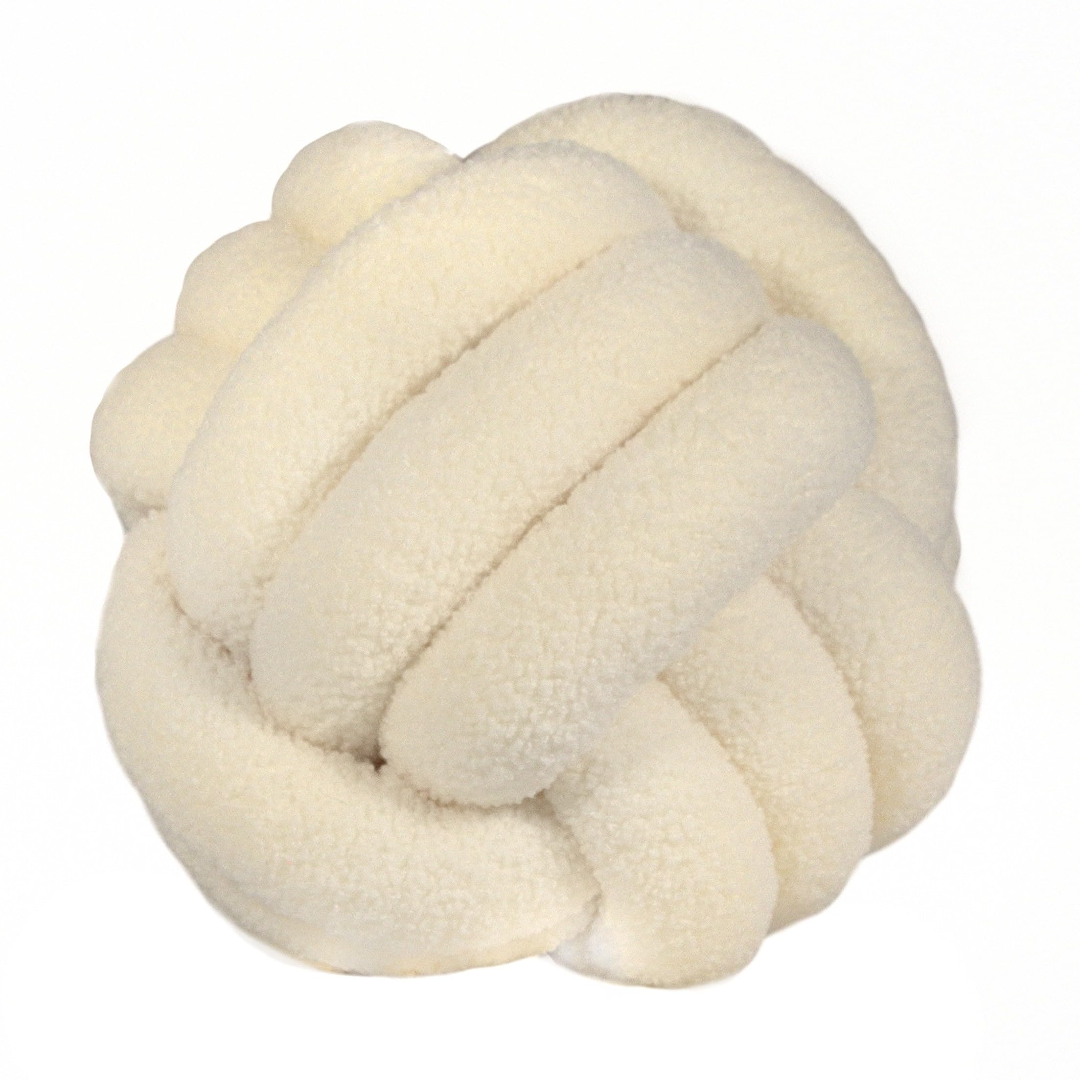 Search for Zen Knot Pillow Ball Decorative Throw Pillow 11 inch Soft Velvet Round Knotted Pillow for Home Couch Bedroom Office Sofa Decoration (Ivory)