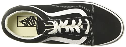 Vans Men's Old Skool Sneaker (10, (Canvas) Black/True White, numeric_10)