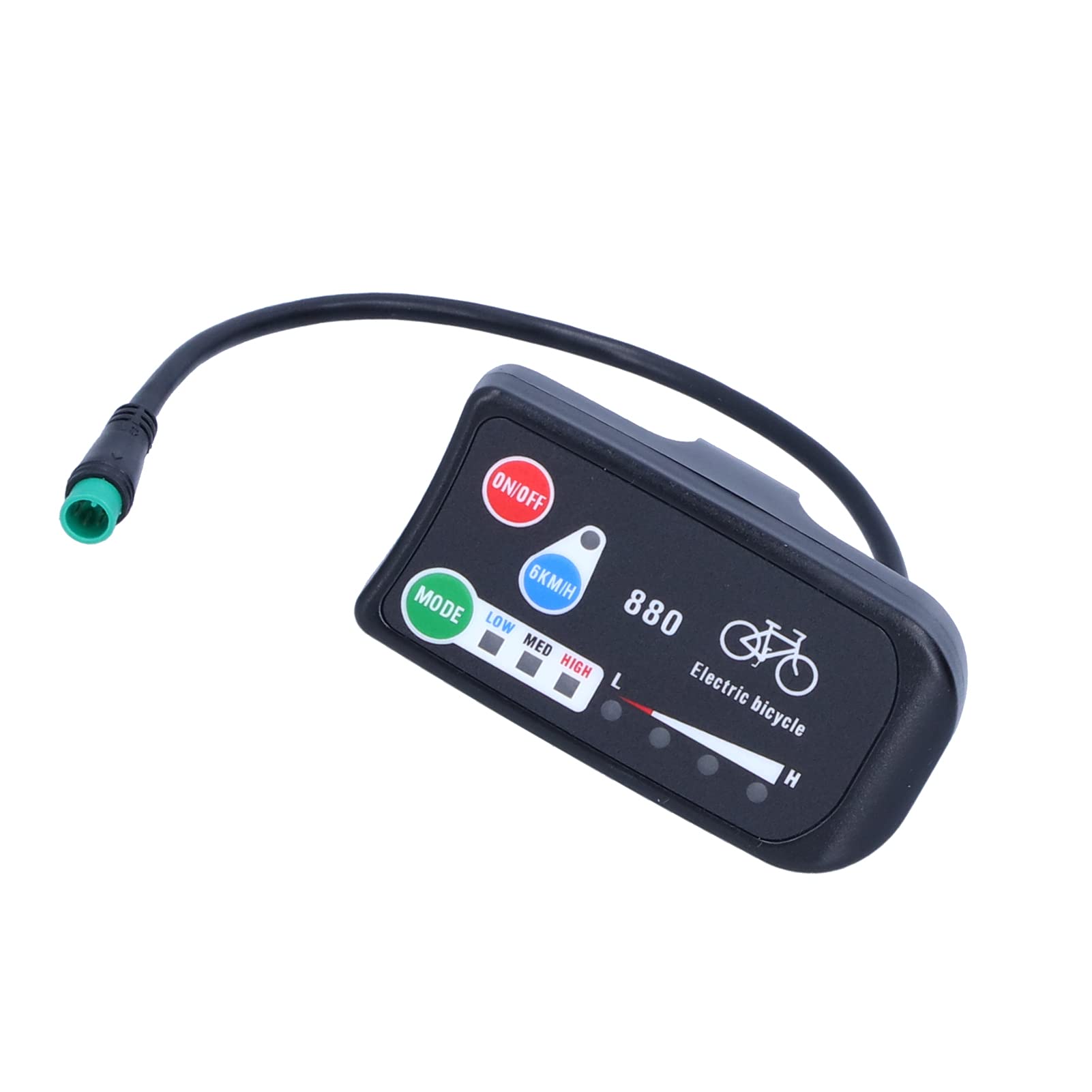 YUUGAA Electric Bicycle Display,Electric Bicycle for KT‑LED880 Display E‑Bike 36V 48V Display Meter E‑Bike Accessories