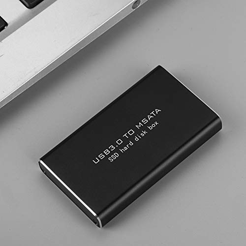 Redxiao SSD Enclosure, 3030/50mm 6Gbps Fast Transmission Rate Aluminum Alloy Strong Portable Durable Solid State Disk Box