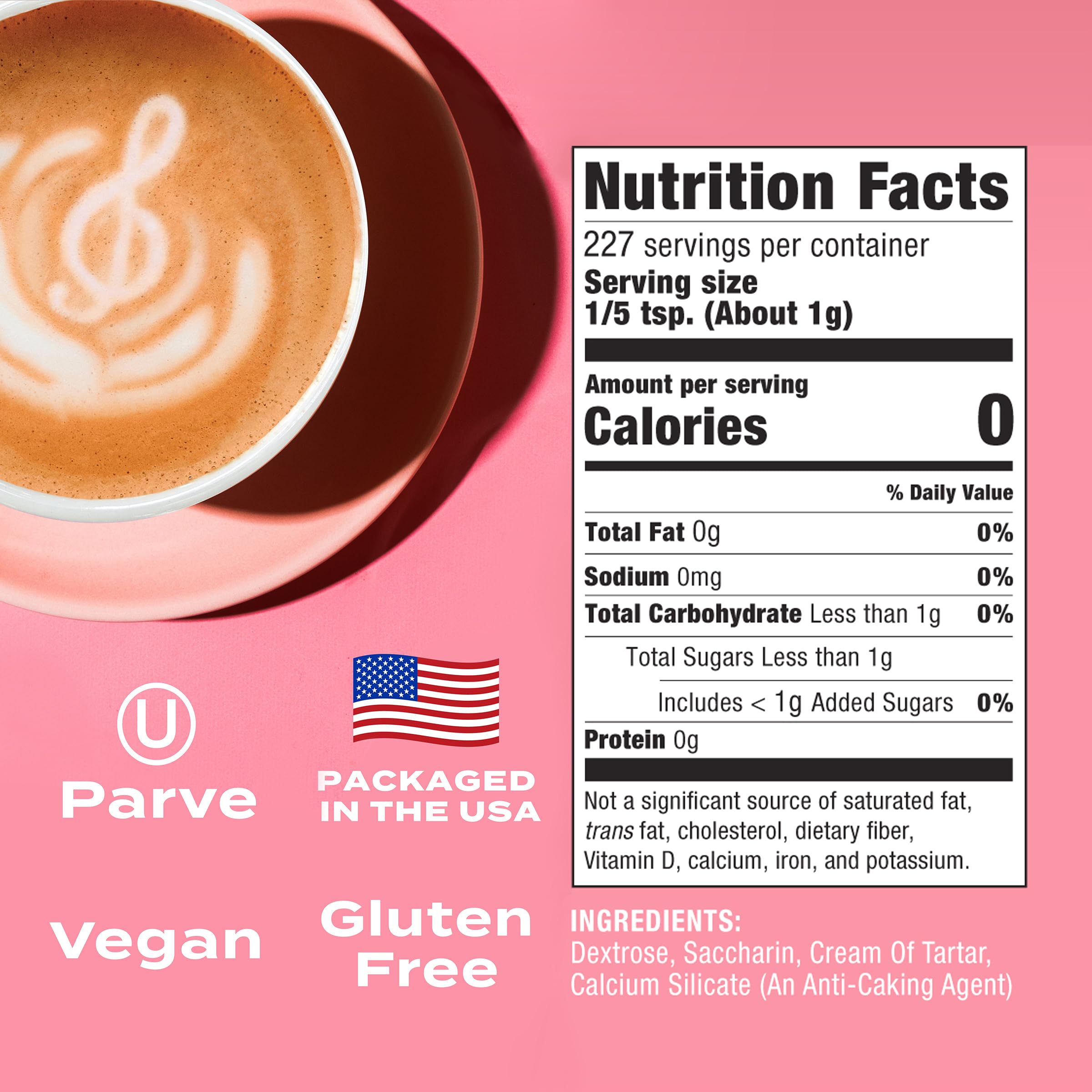 Sweet'N Low Zero Calorie Bulk Sweetener, 8 oz. Box, Granulated Sugar Substitute for Baking, Coffee, Tea and More, Kosher & Gluten Free, Low Glycemic Index