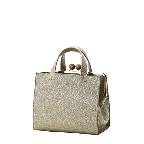 UN BILLION Gold Gama Tote Women's Fashion Purse Tote Bag